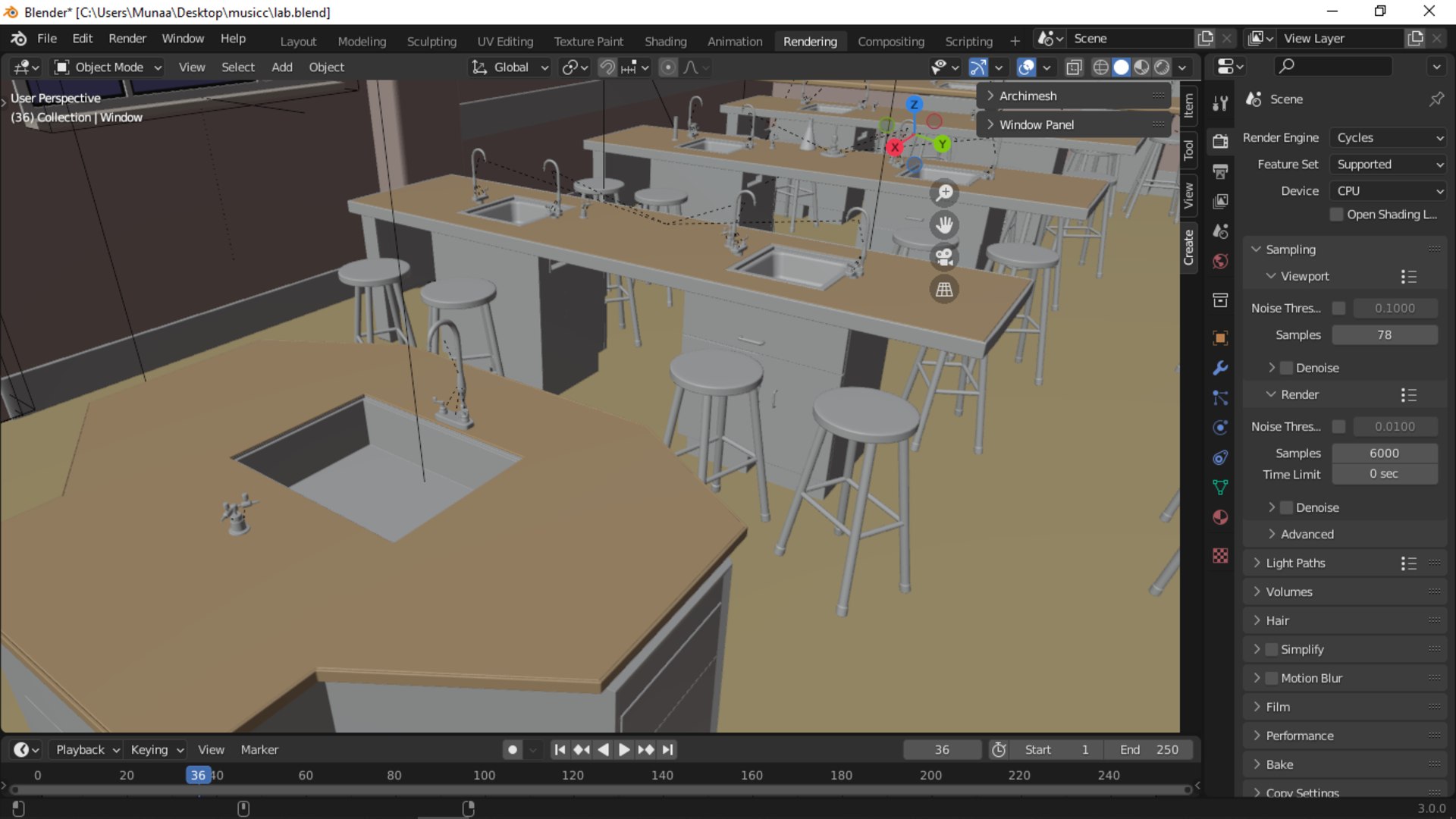 High School Laboratory 3D Model - TurboSquid 1867630