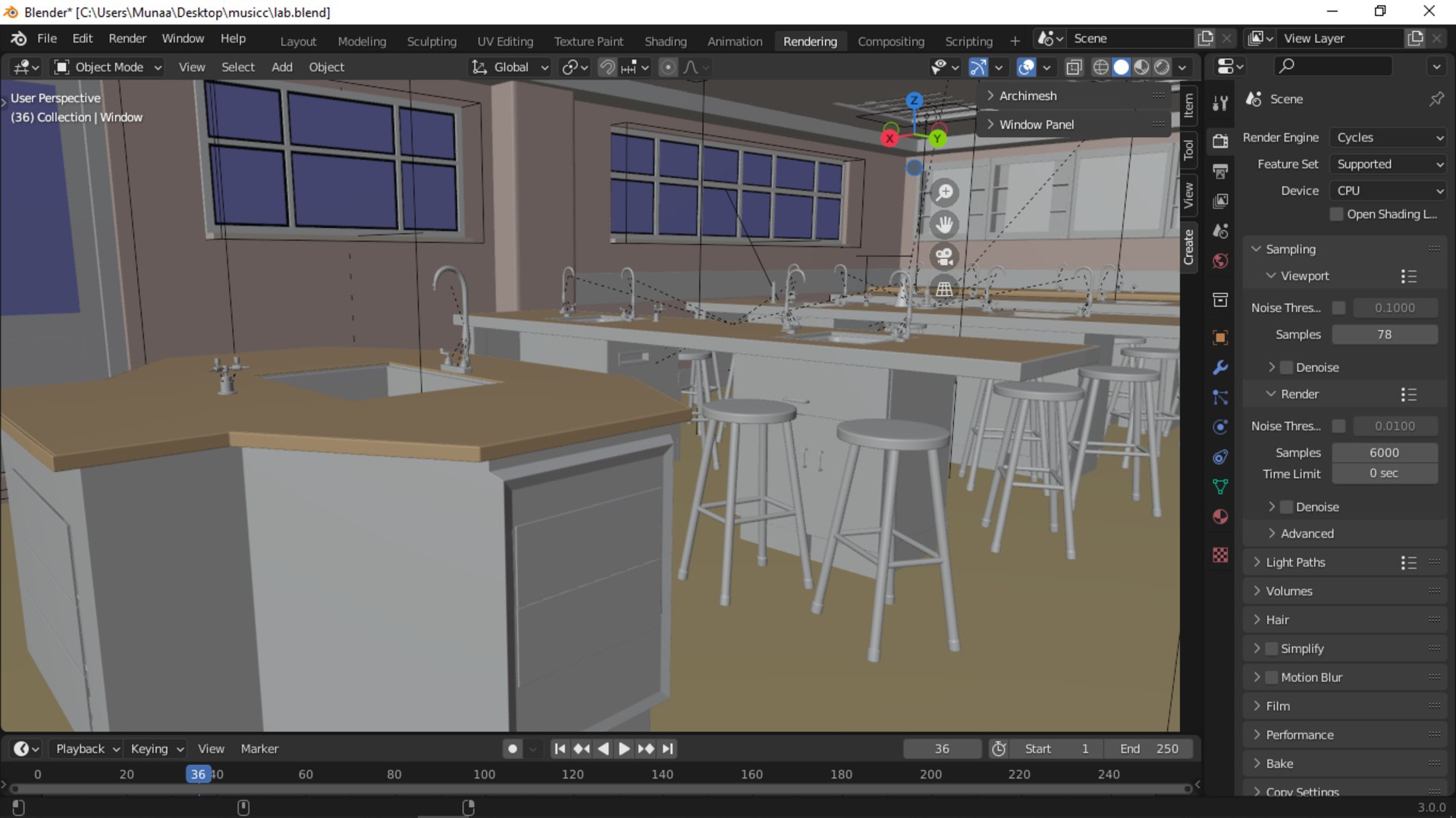 High School Laboratory 3D Model - TurboSquid 1867630