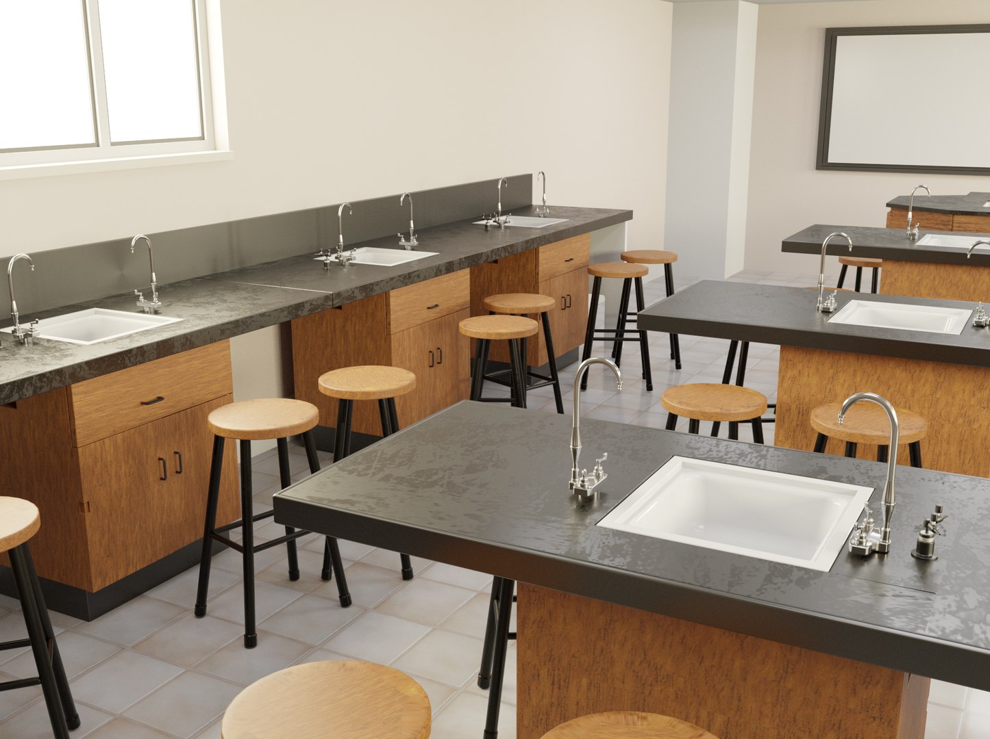 High School Laboratory 3D Model - TurboSquid 1867630