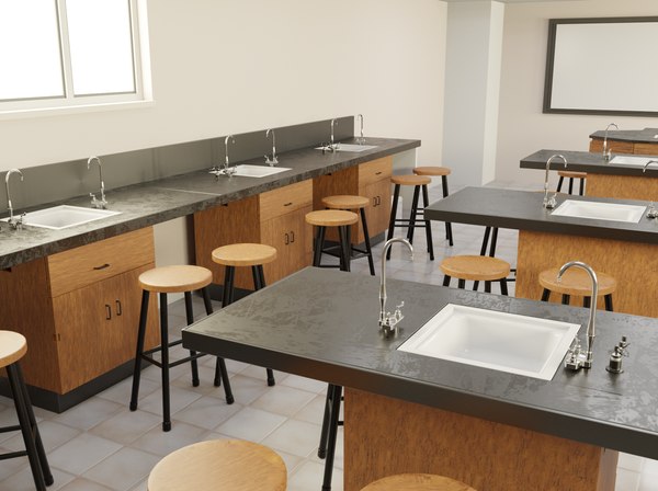 High School Laboratory 3D model - TurboSquid 1867630