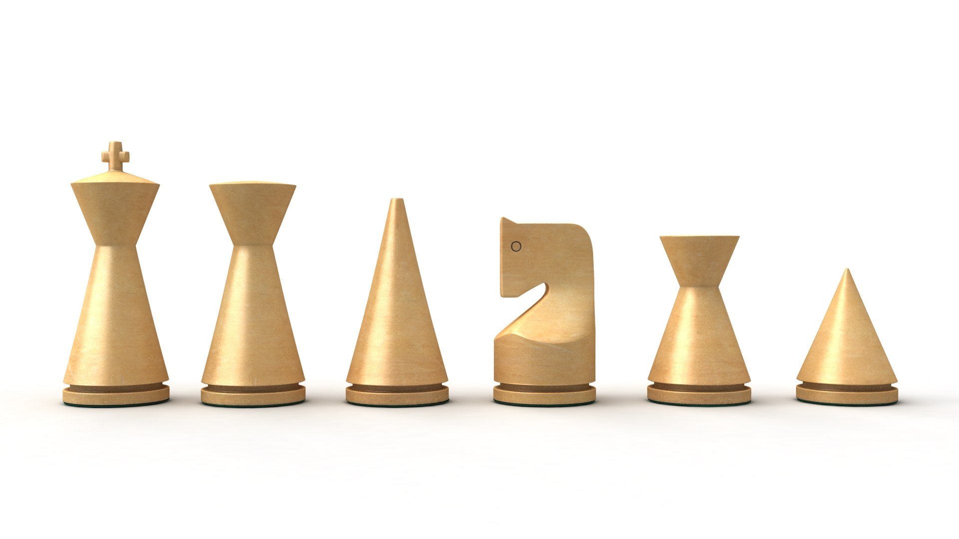 Modern Chess Pieces Model - TurboSquid 1497890