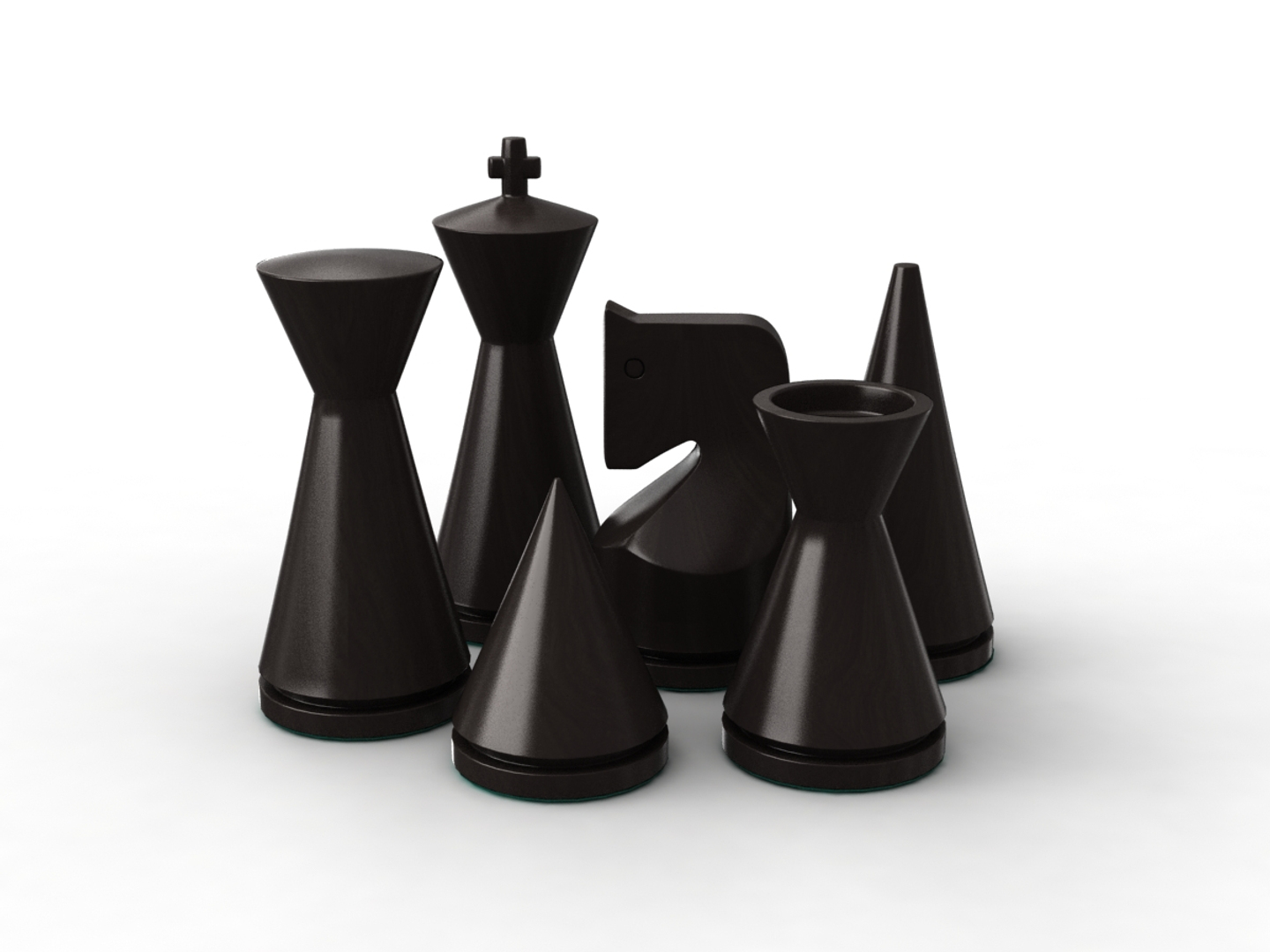 Modern Chess Pieces Model - TurboSquid 1497890