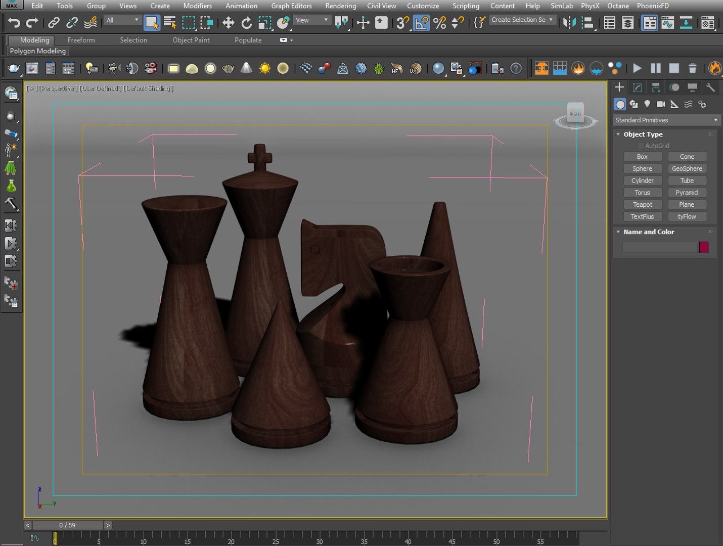 Modern Chess Pieces Model - TurboSquid 1497890