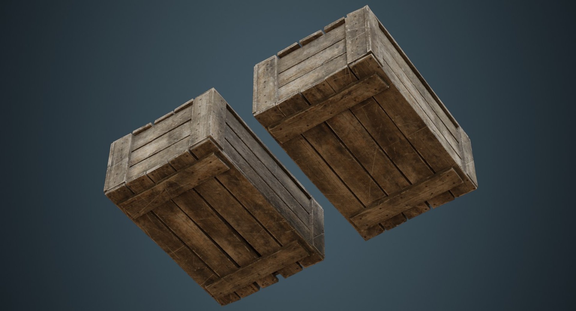 Wooden Box 4b 3D Model - TurboSquid 1547234