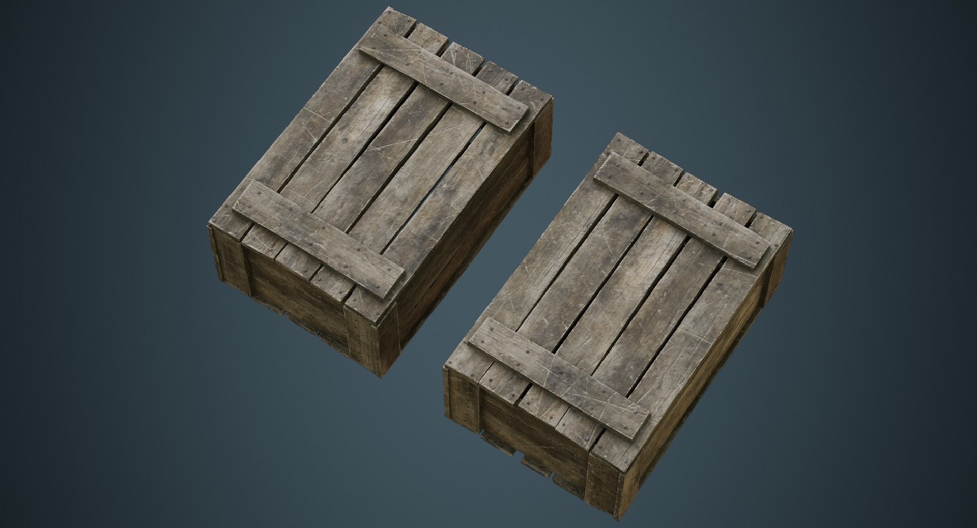 Wooden Box 4b 3D Model - TurboSquid 1547234