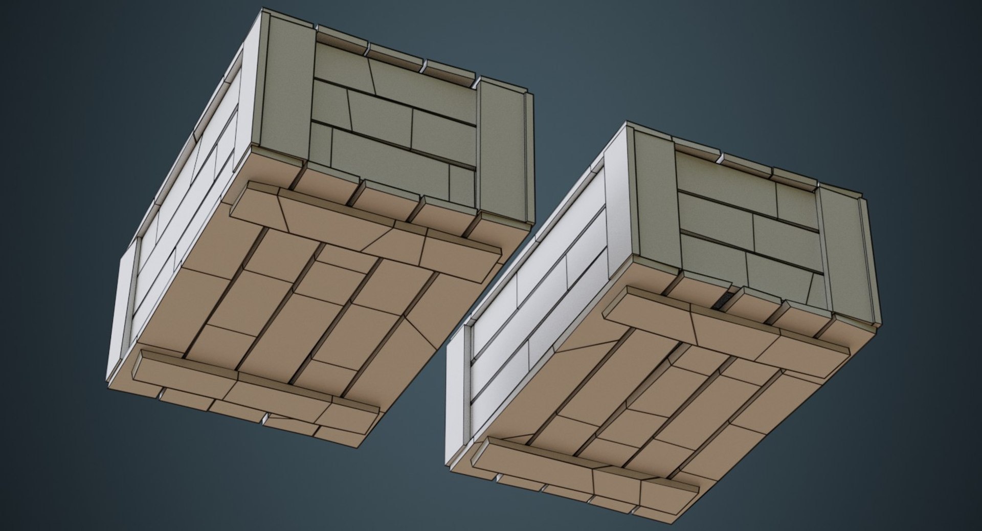 Wooden Box 4b 3D Model - TurboSquid 1547234
