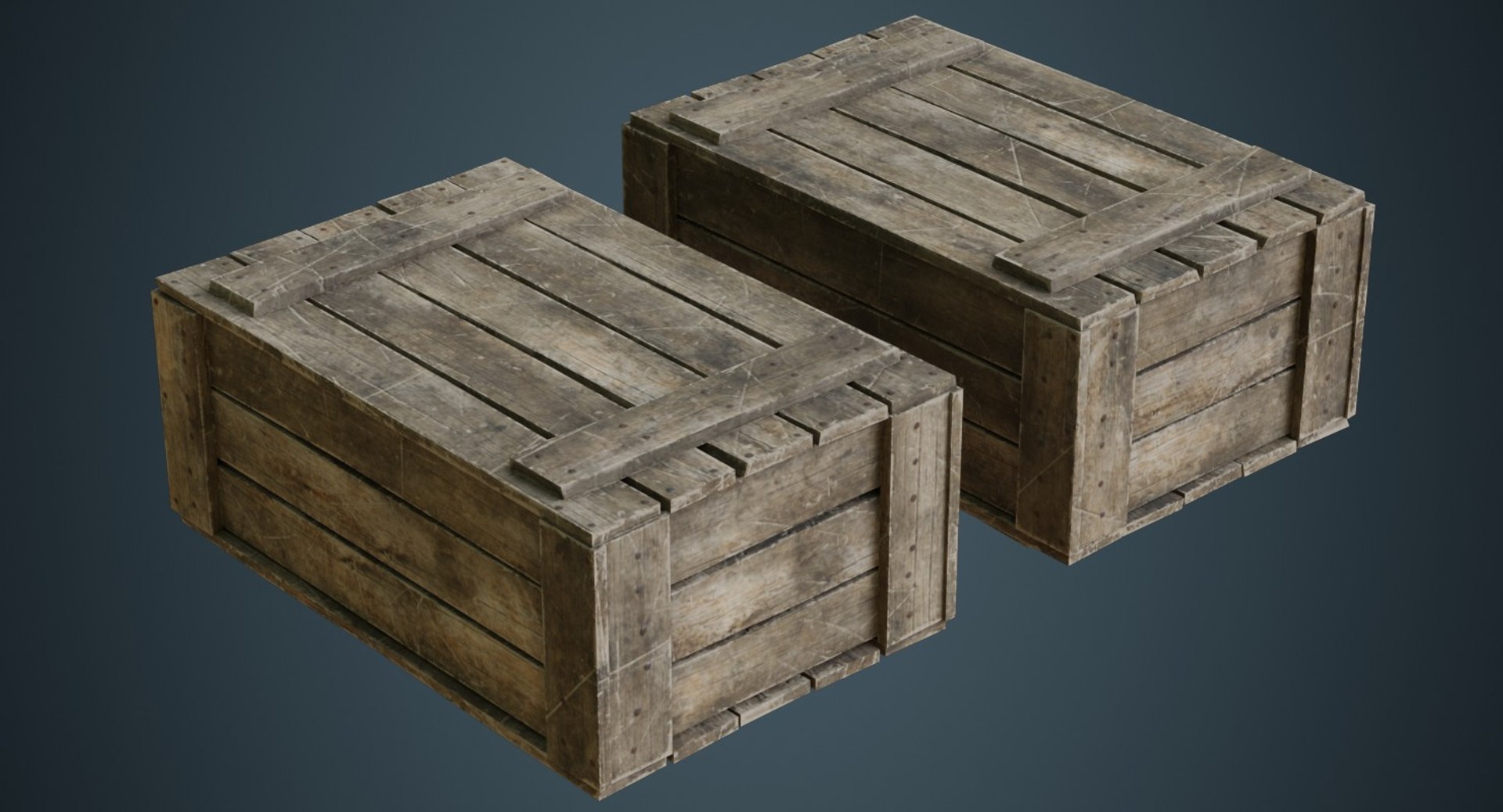 Wooden Box 4b 3D Model - TurboSquid 1547234