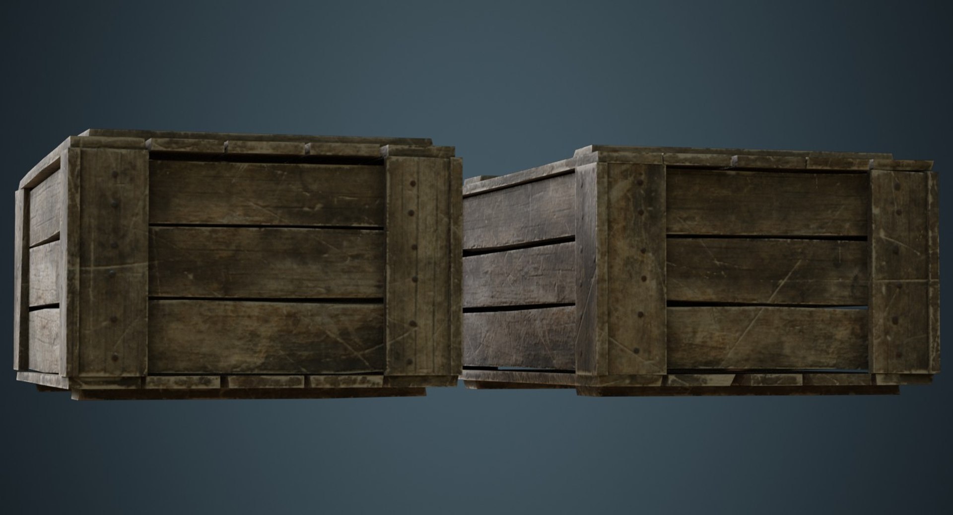 Wooden Box 4b 3D Model - TurboSquid 1547234