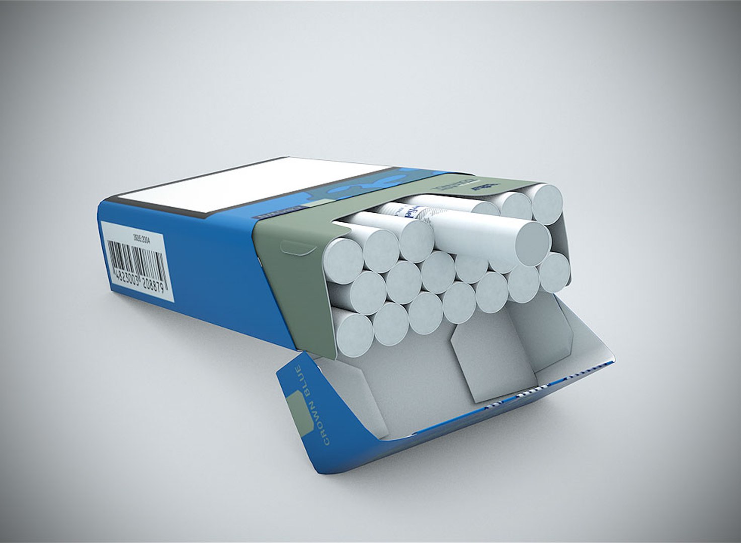 3d Model Chesterfield Cigarette Pack