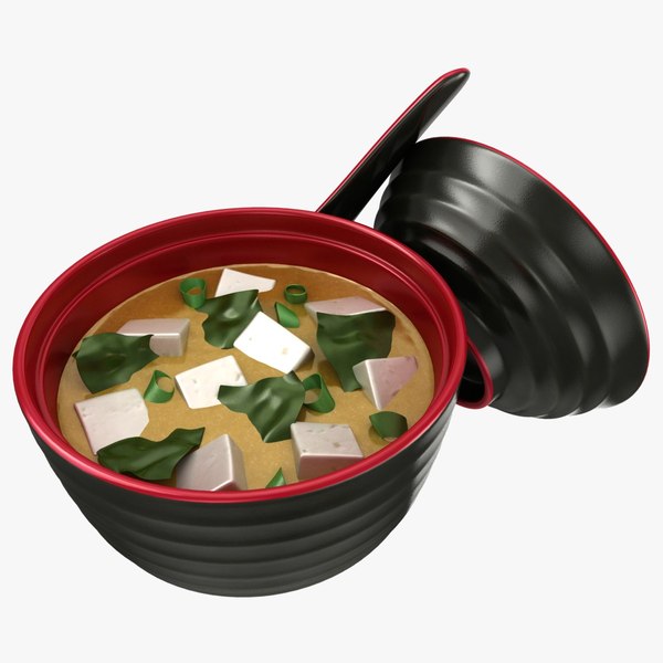 realistic soup 3d model