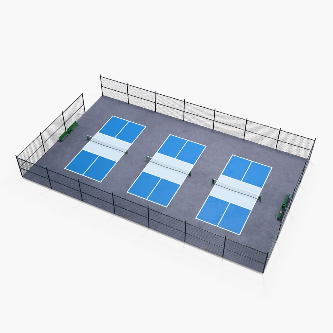 Pickleball Courts 3D Model - TurboSquid 2255213