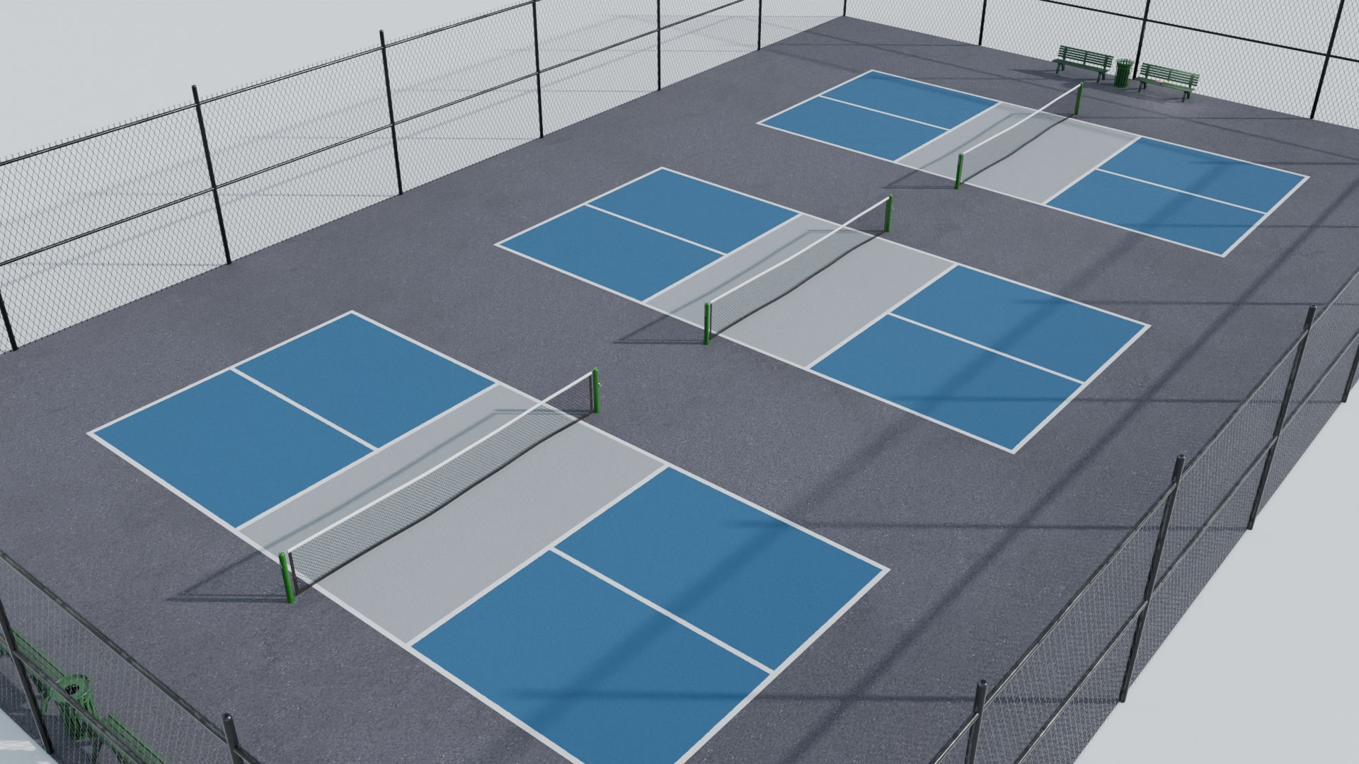 Pickleball Courts 3D Model - TurboSquid 2255213