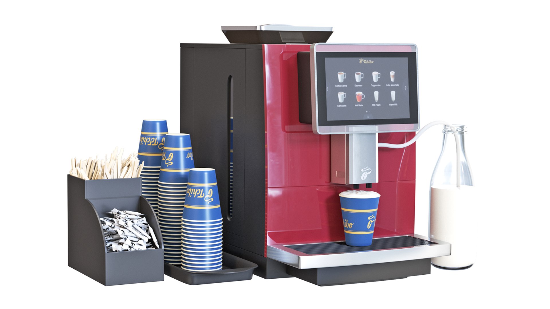 3D Tchibo Office Coffee Machine Model - TurboSquid 2319173