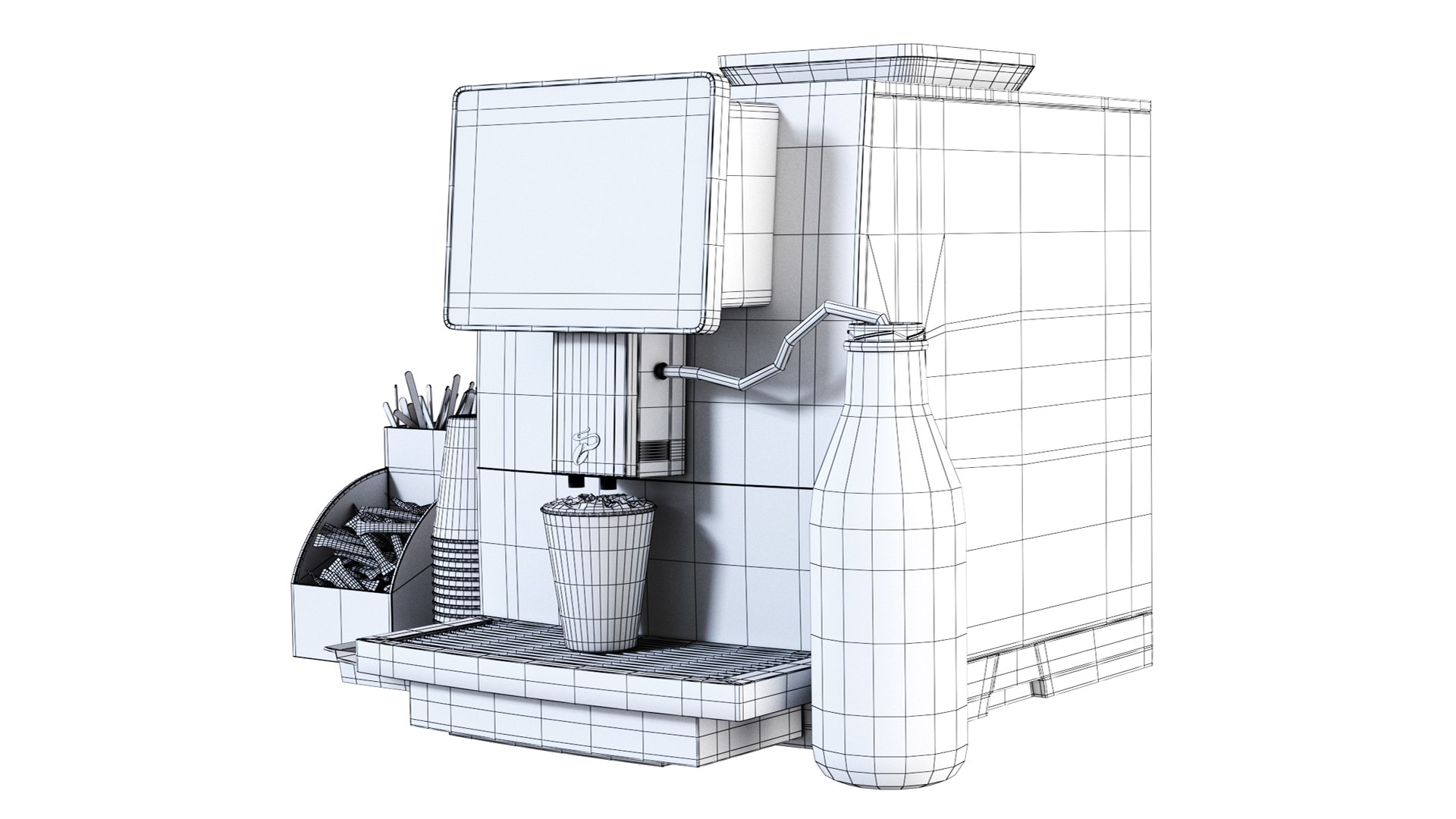 3D Tchibo Office Coffee Machine Model - TurboSquid 2319173
