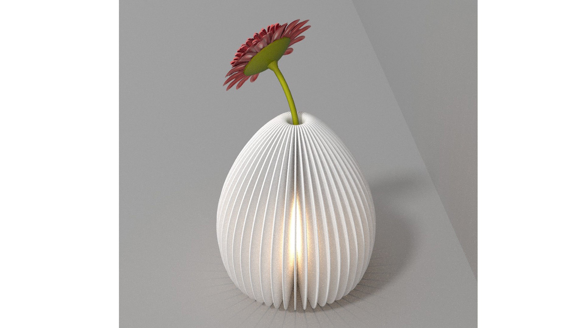 3D model Smart Vase Light Gingko design - TurboSquid 2054373