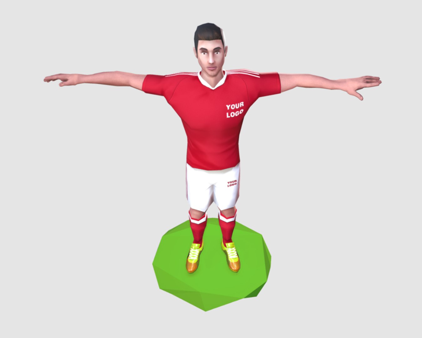 Ready Football Soccer Player Model - TurboSquid 1204827