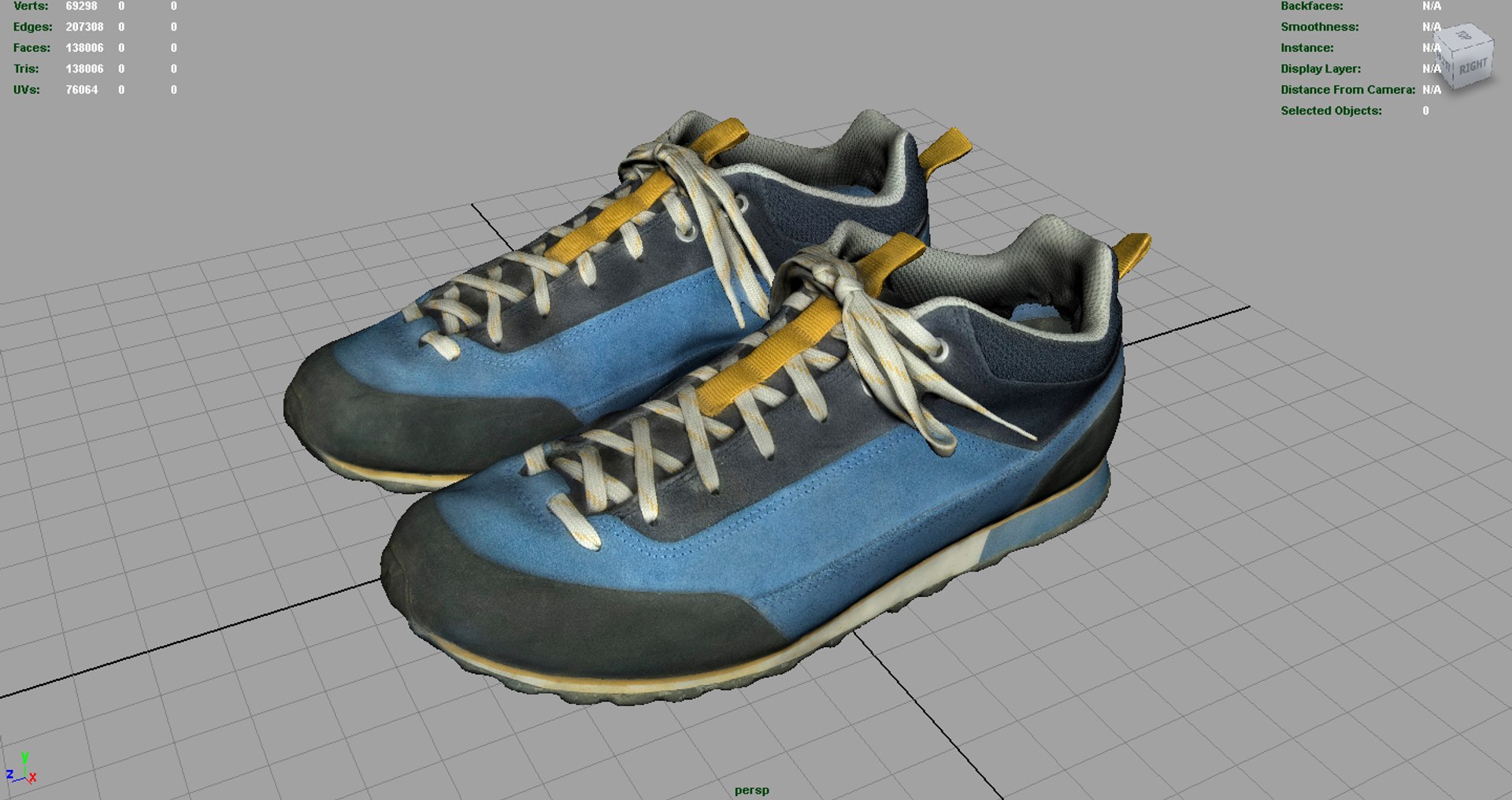 3D trekking sneakers model - TurboSquid 1309929