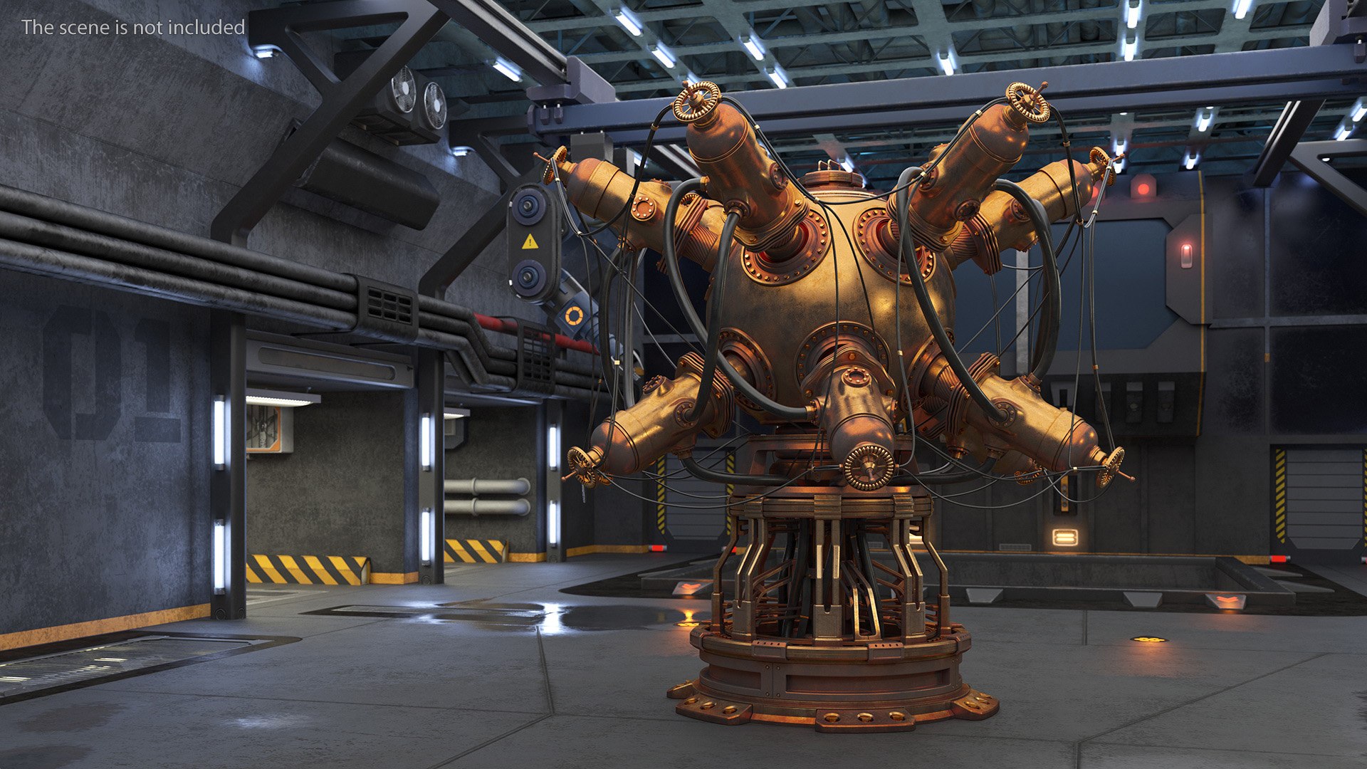 3D Model Steampunk Reactor - TurboSquid 2222161