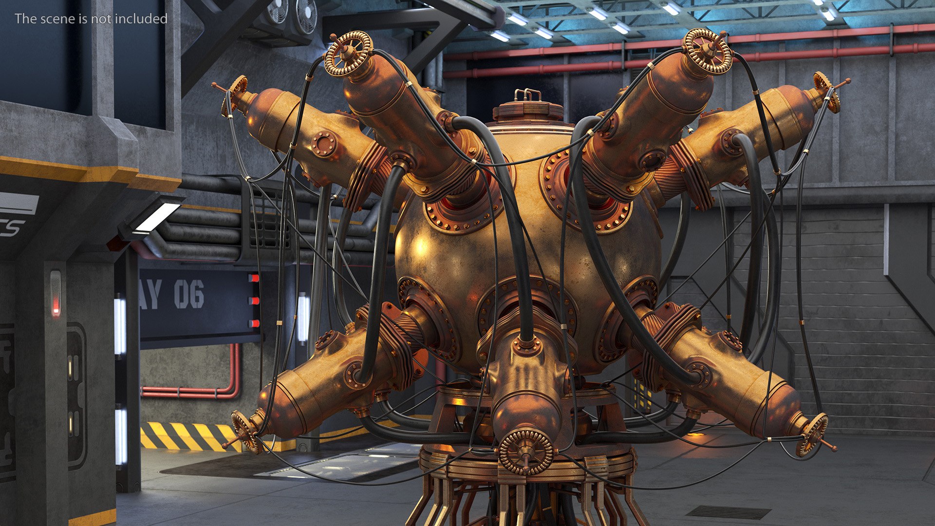 3D Model Steampunk Reactor - TurboSquid 2222161