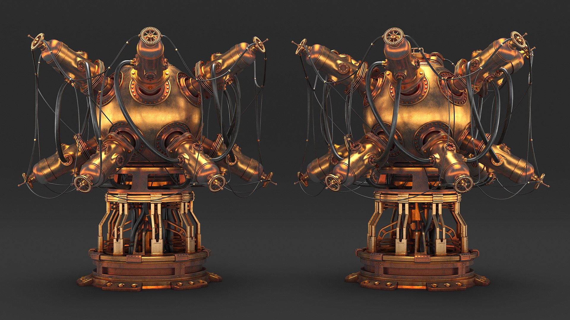 3D Model Steampunk Reactor - TurboSquid 2222161