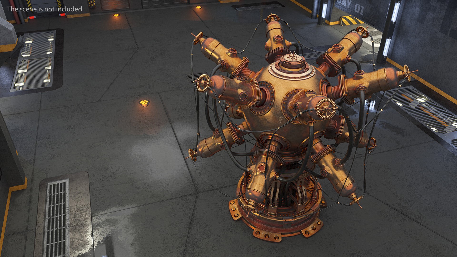 3D Model Steampunk Reactor - TurboSquid 2222161