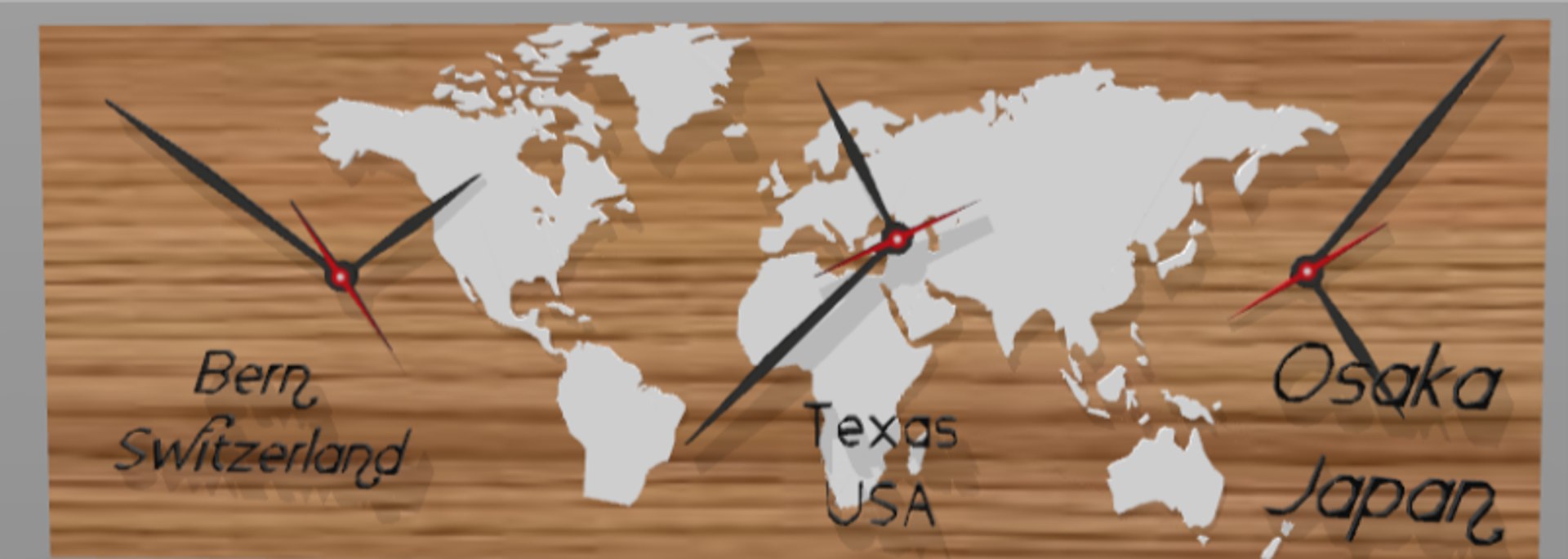 3D World Clock Model - TurboSquid 1230750