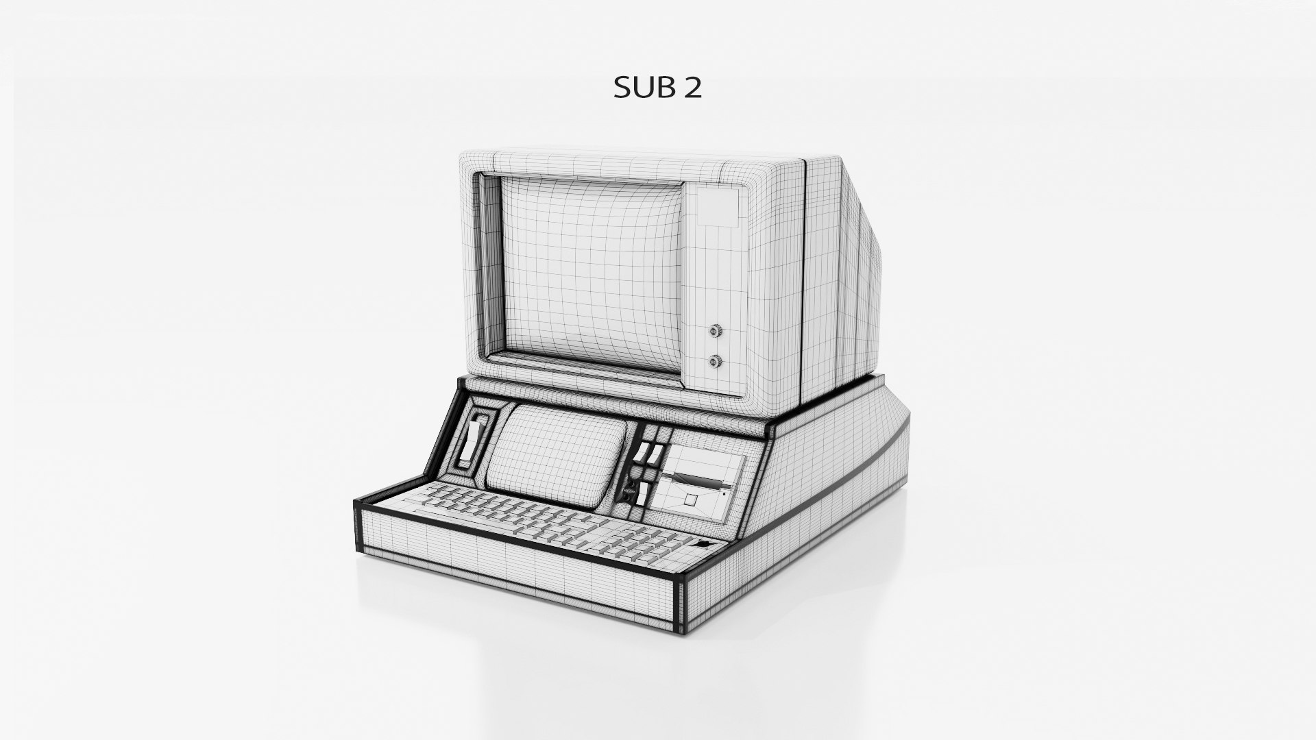 Retro Computer SC 3D Model - TurboSquid 1855414