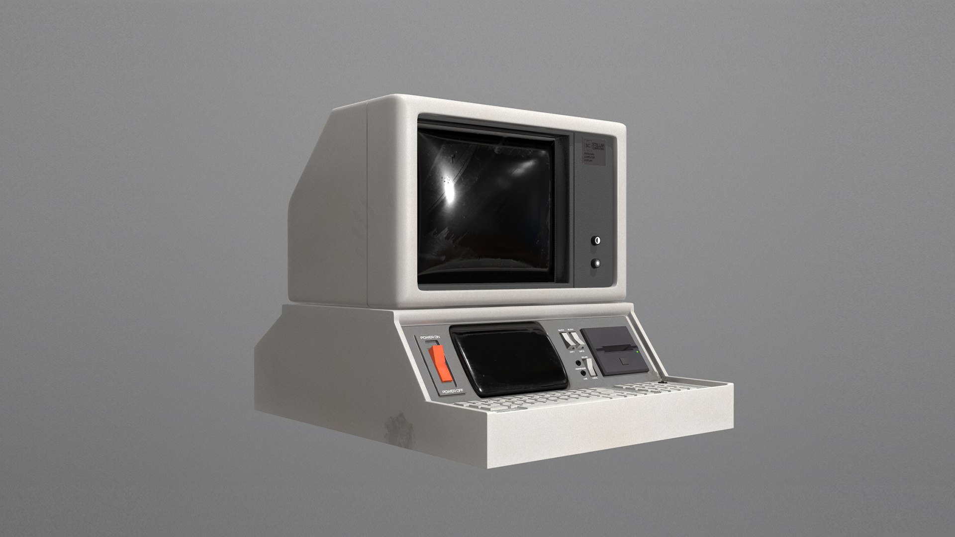 Retro Computer SC 3D Model - TurboSquid 1855414