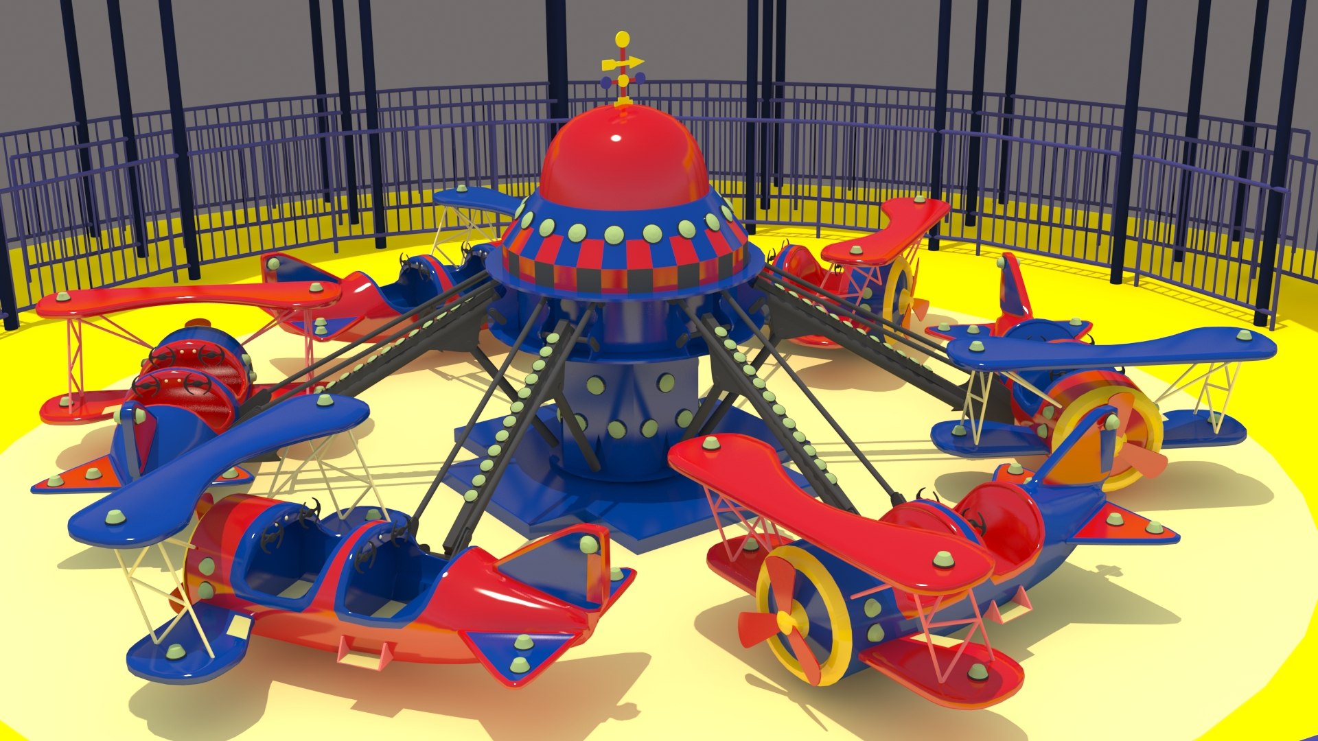 3D Aircraft Rides Model - TurboSquid 1974987