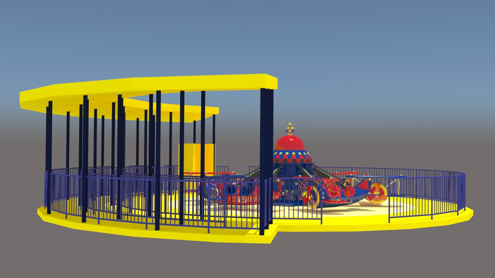 3D Aircraft Rides Model - TurboSquid 1974987