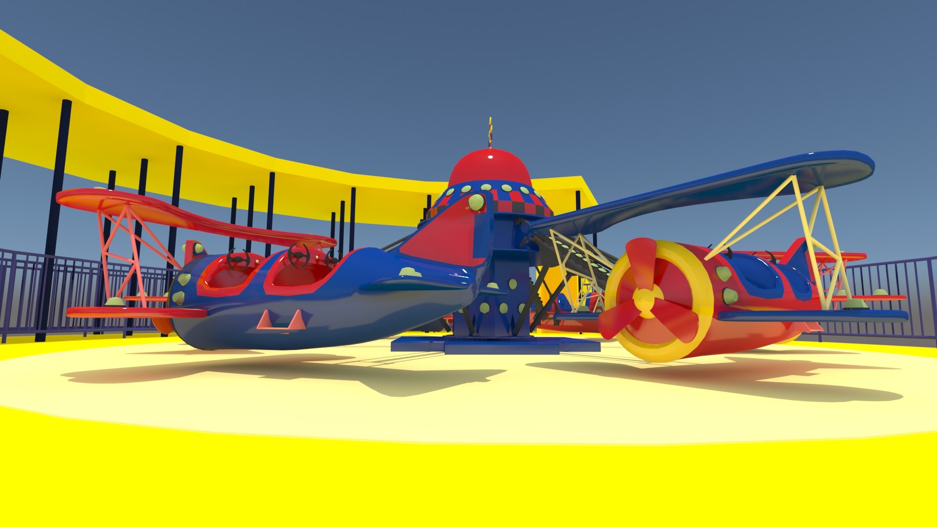 3D Aircraft Rides Model - TurboSquid 1974987