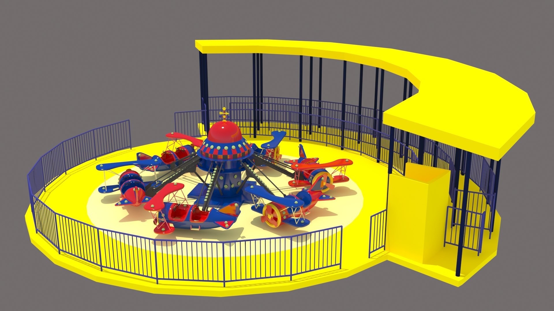 3D Aircraft Rides Model - TurboSquid 1974987