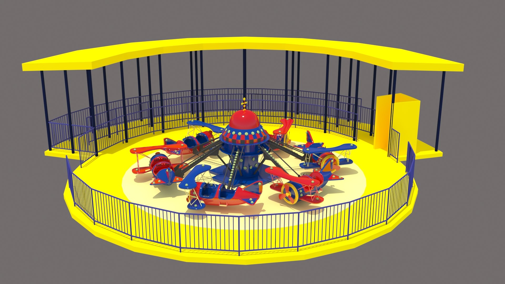 3D Aircraft Rides Model - TurboSquid 1974987