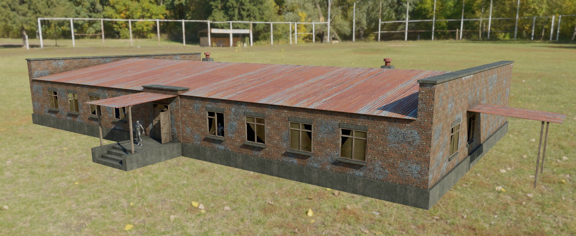 3D Old Barrack - TurboSquid 2239867