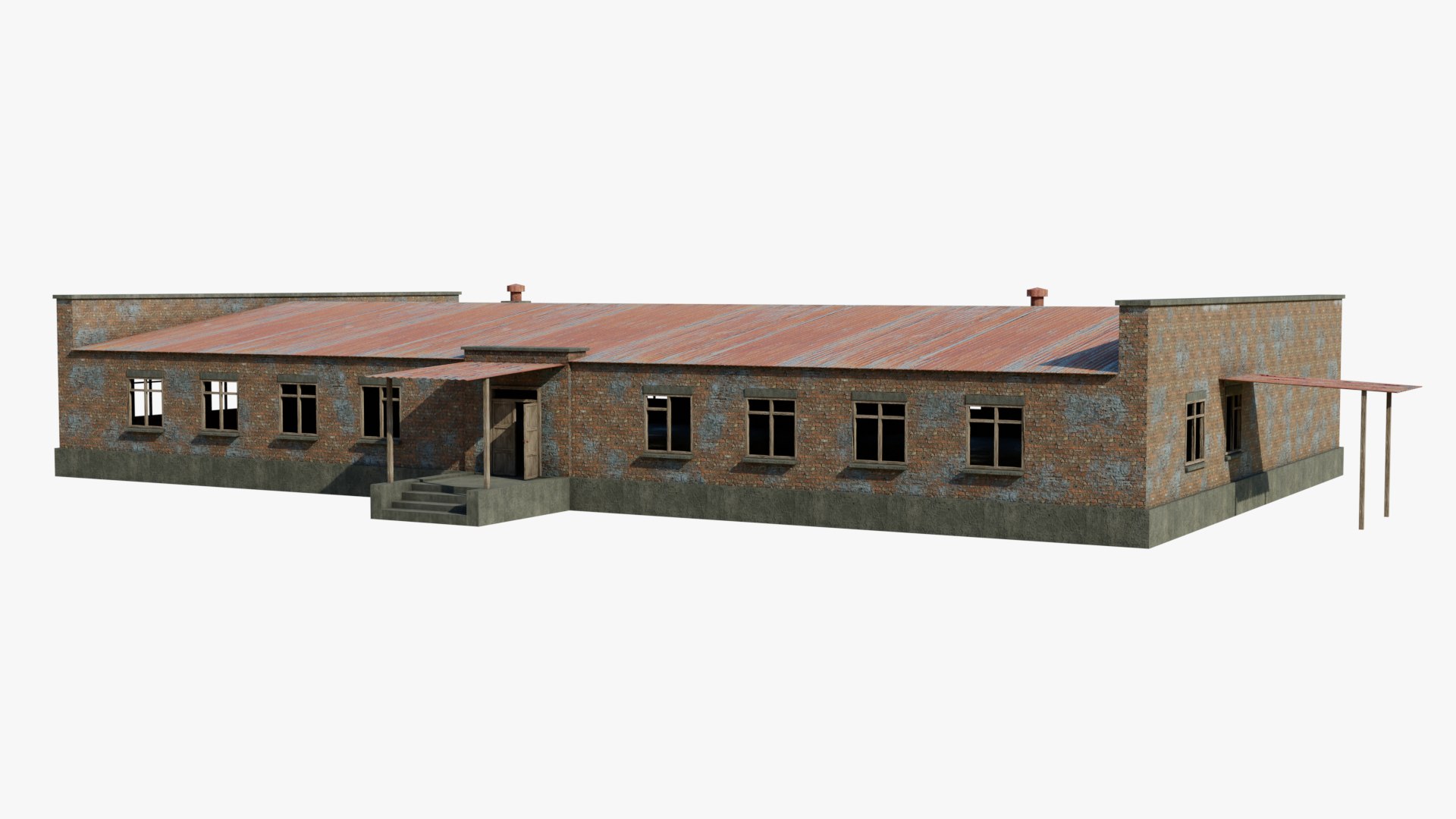 3D Old Barrack - TurboSquid 2239867