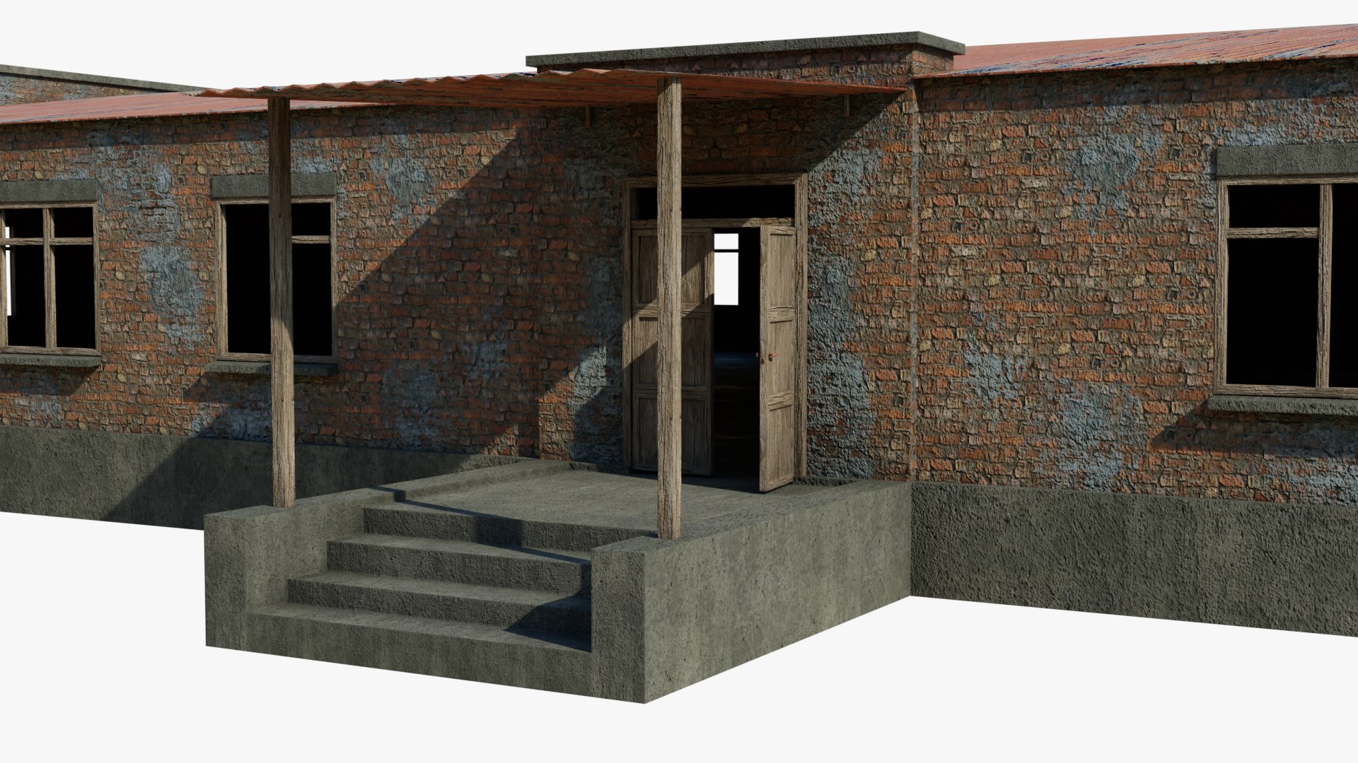 3D Old Barrack - TurboSquid 2239867