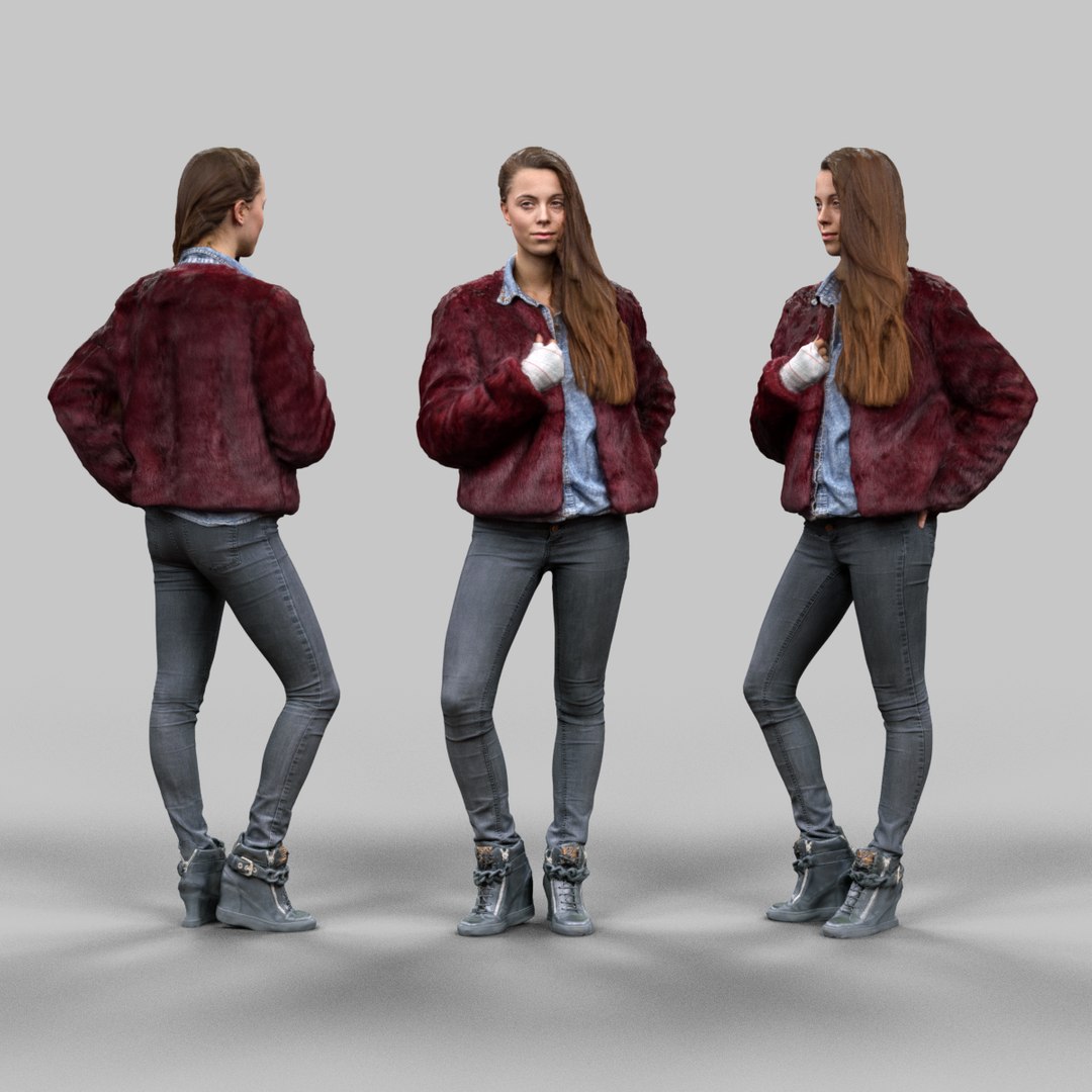 Fashion Girl 3d Obj