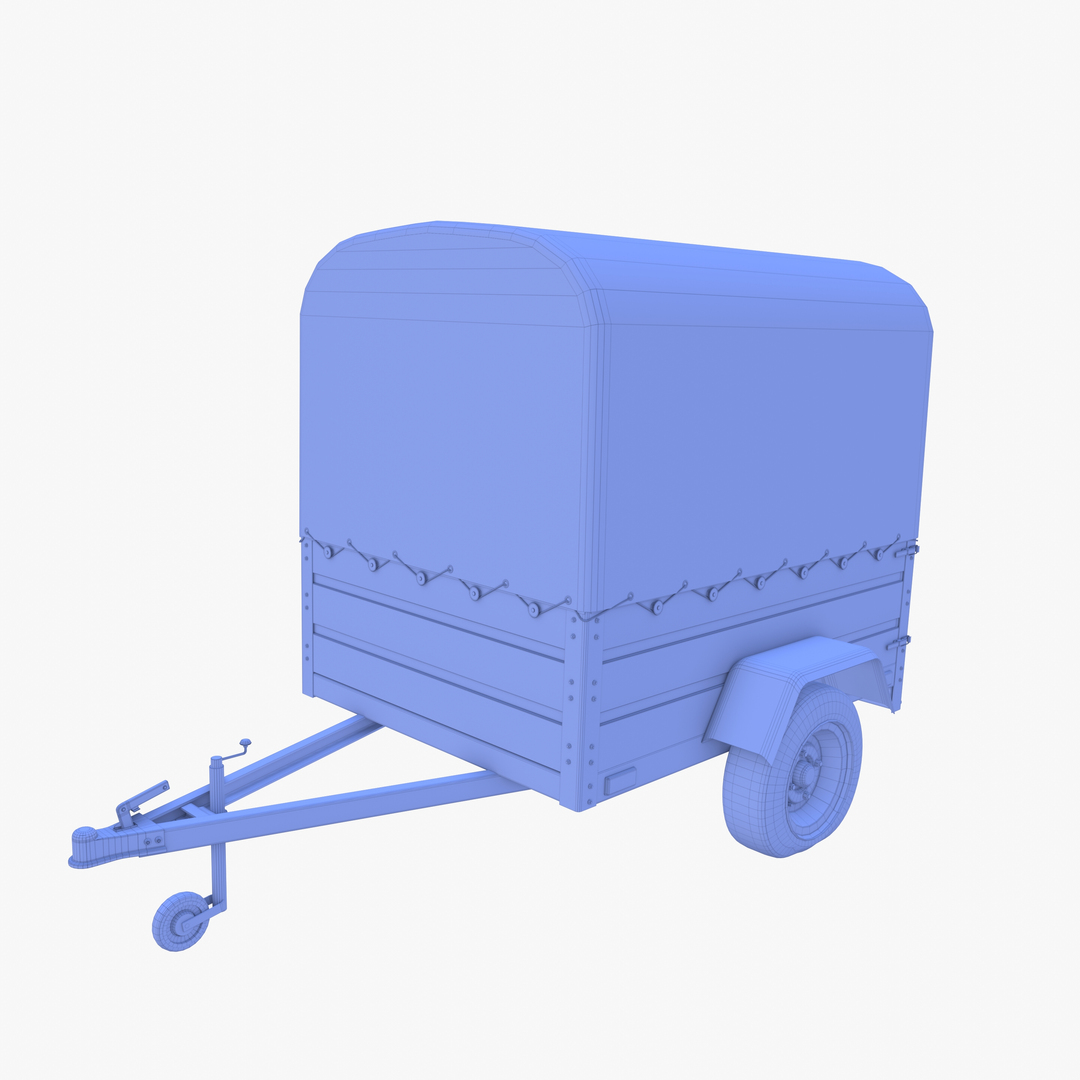 Cargo Trailer V1 Weathered 3D Model - TurboSquid 2089890