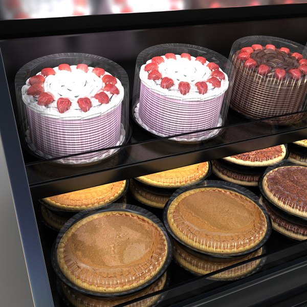 set deli cases 3d model