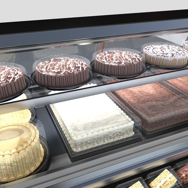 set deli cases 3d model