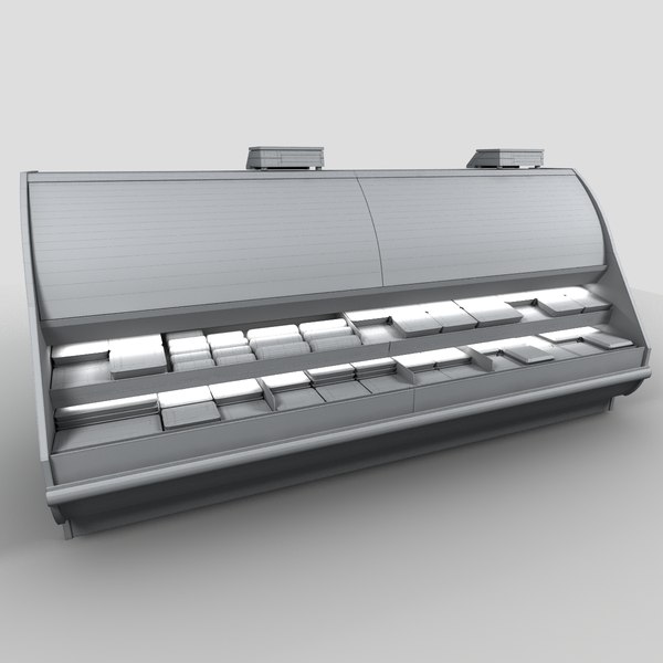 set deli cases 3d model