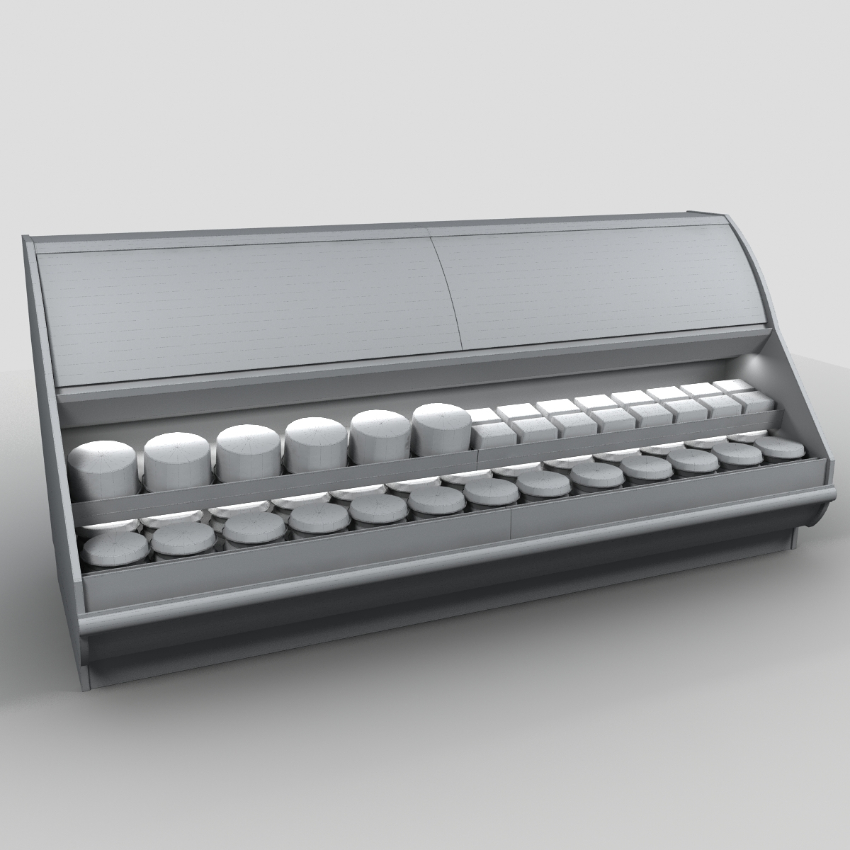 set deli cases 3d model