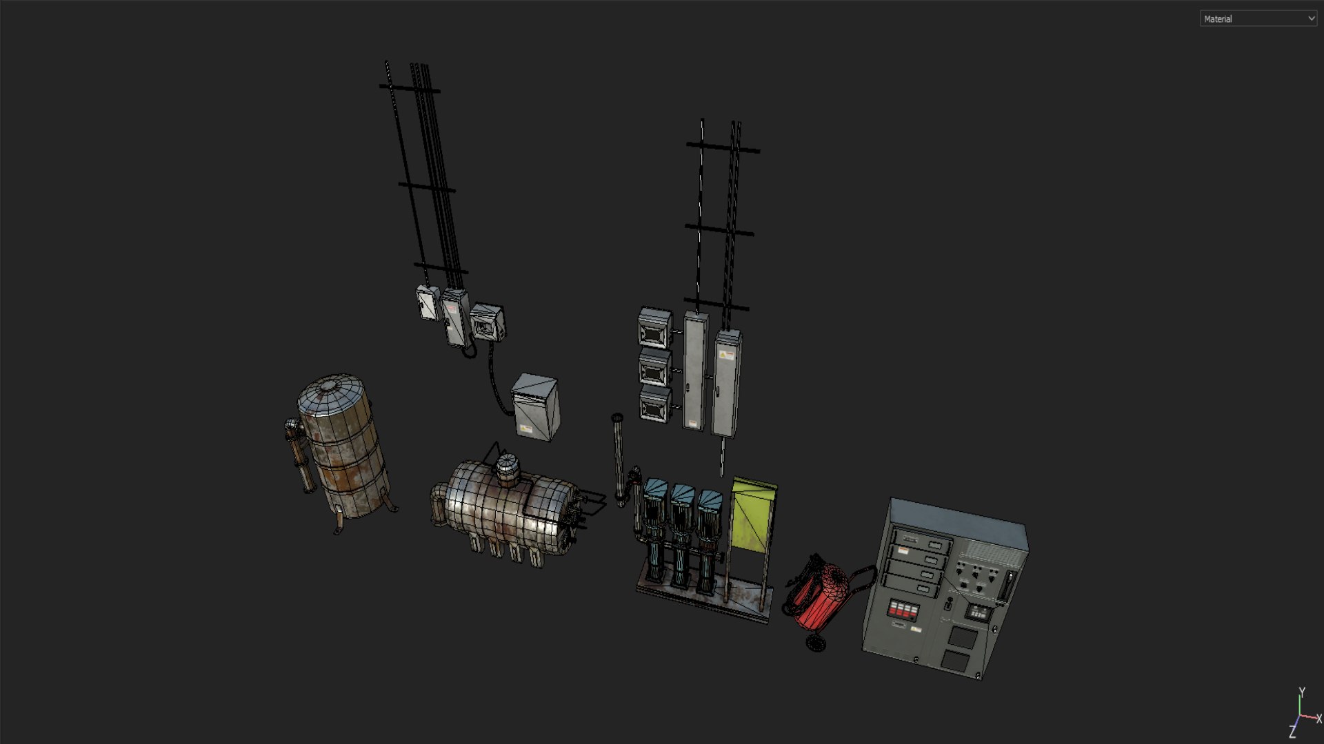 Industrial Prop Pack 1 3D Model - TurboSquid 2094507