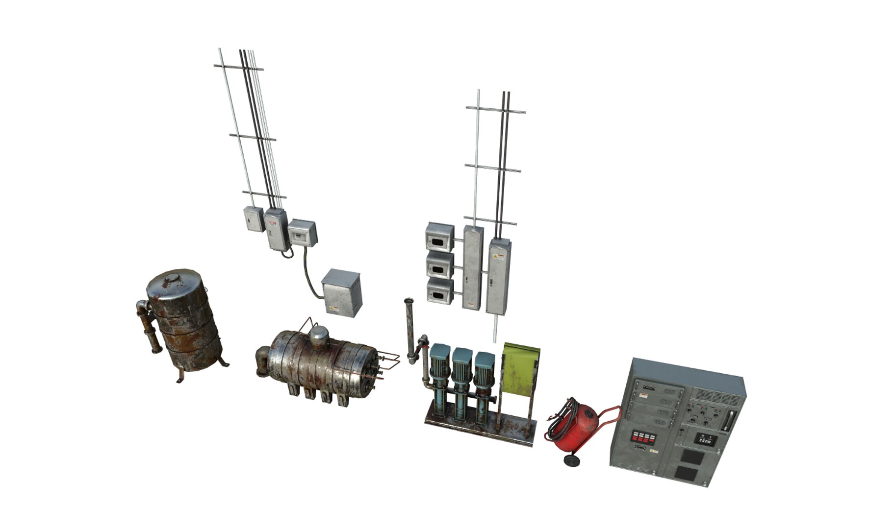 Industrial Prop Pack 1 3D Model - TurboSquid 2094507