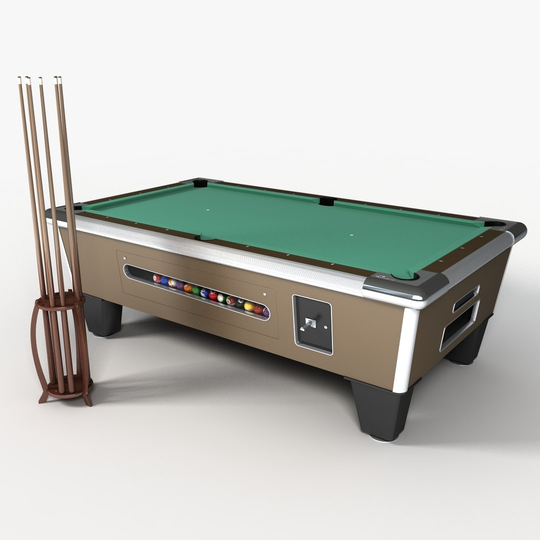 Pool Table Arcade 3d Model
