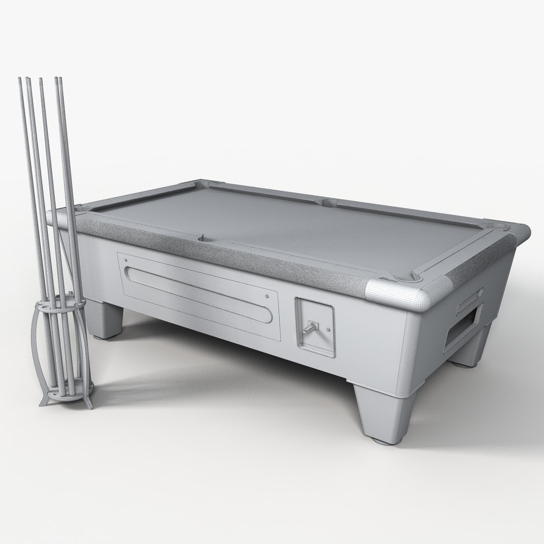Pool Table Arcade 3d Model