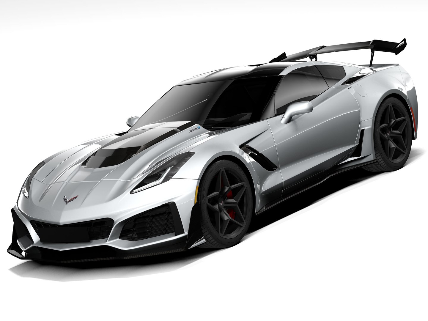 Chevrolet Corvette ZR1 2019 LowPoly 3D - TurboSquid 2217670