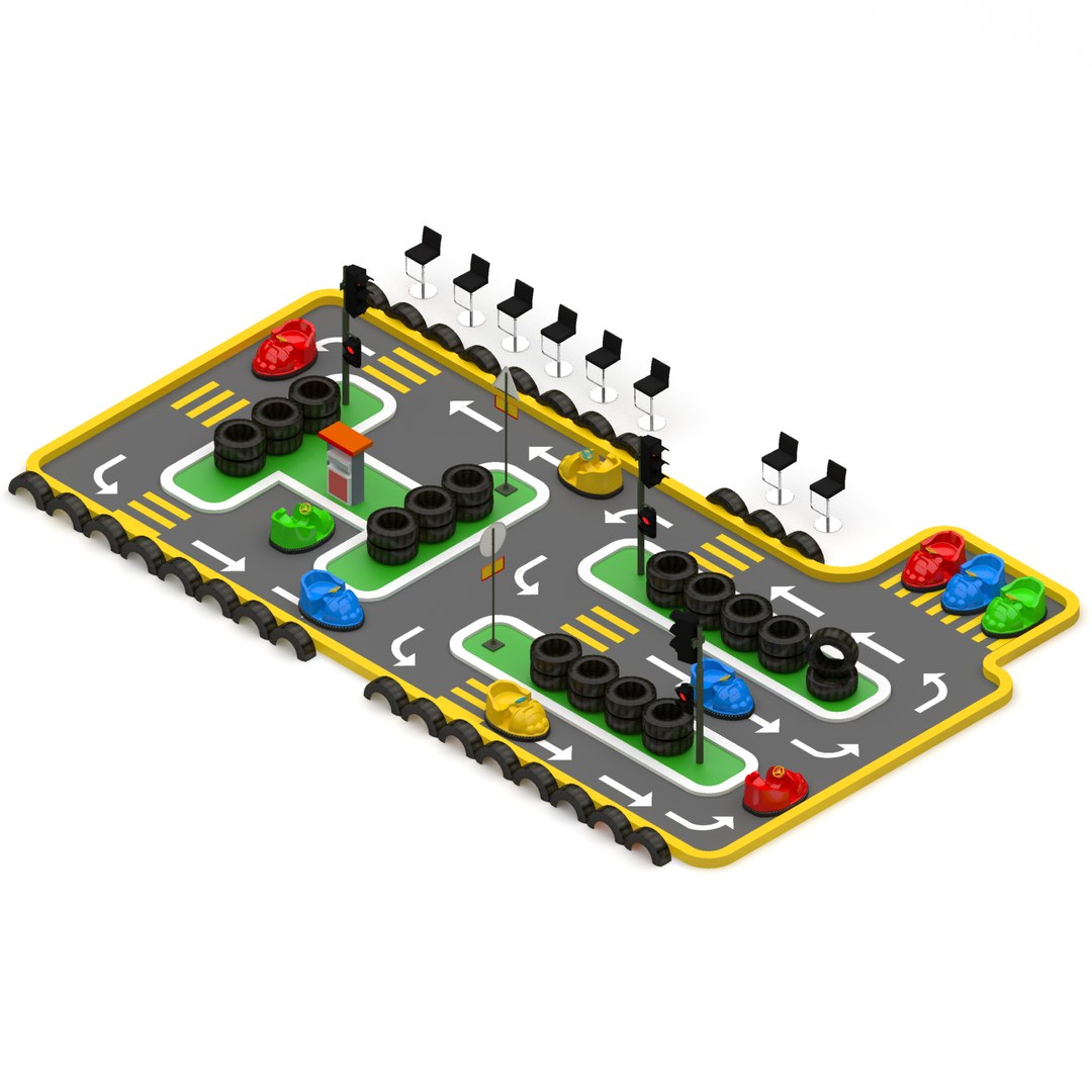 3D Kids Car Track - TurboSquid 1772709