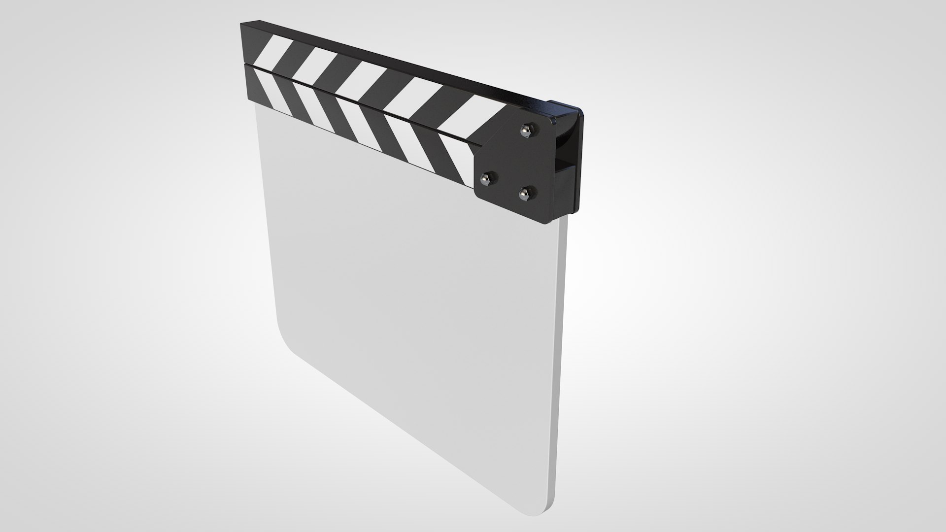 3d Clapboard Clapperboard