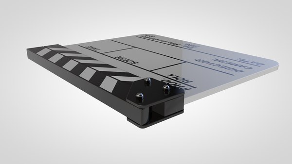 3d clapboard clapperboard